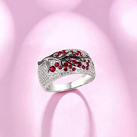 Boutique Emmé | Jewelry | Spectacular 925 Bonsai Cherry Blossom Pave Cz ...